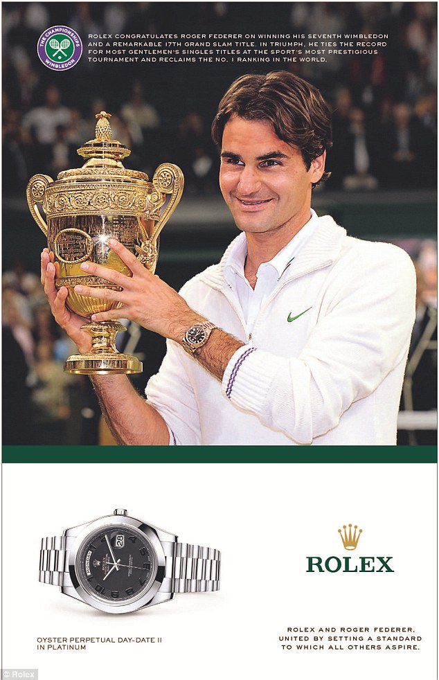 Roger Federer – one minute and twenty-eight seconds of Rolex – HOROLOGIUM